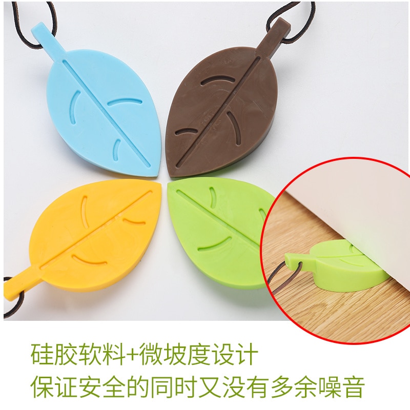 Leaves Silicone Rubber Door Stop Stoppers Door Blo... – Grandado