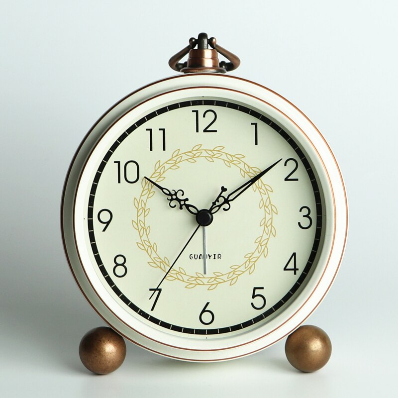 Nordic Vintage Metal Table Clock Living Room Ameri... – Grandado