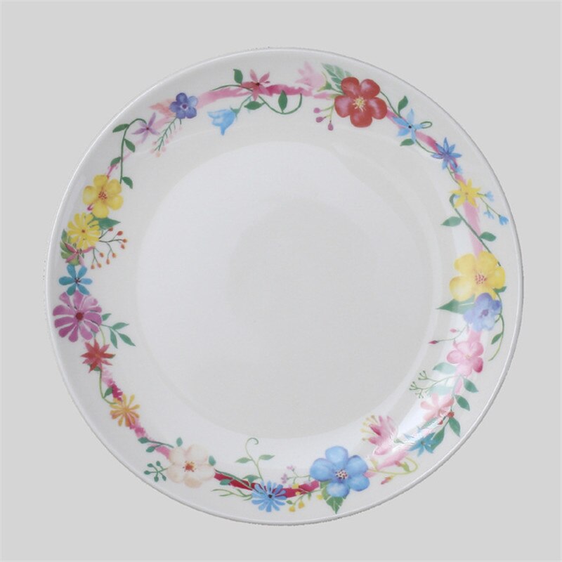 Saim Ceramic Plate Household Dessert Breakfast Wes... – Vicedeal