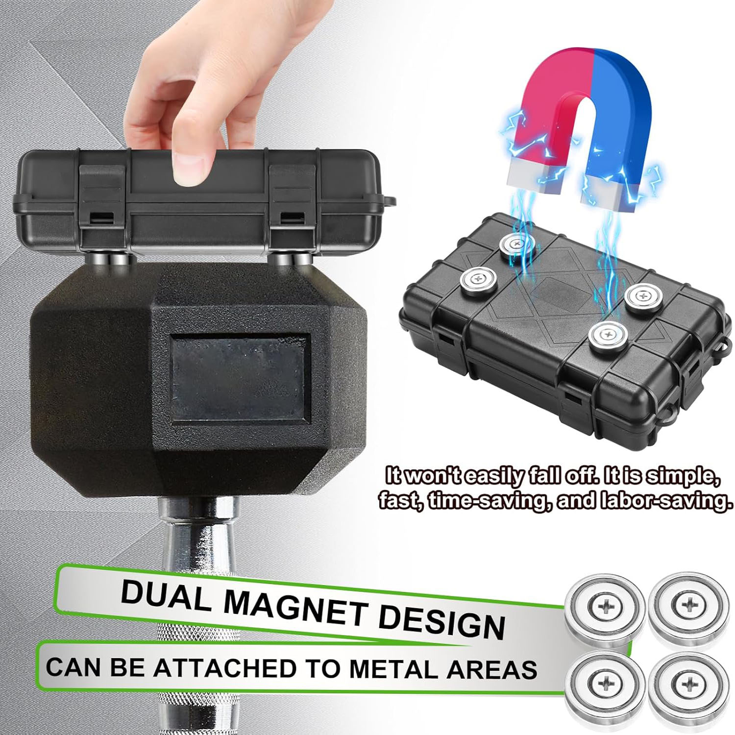 Magnetic Key Box Car Hide Key Magnetic Waterproof ... – Grandado
