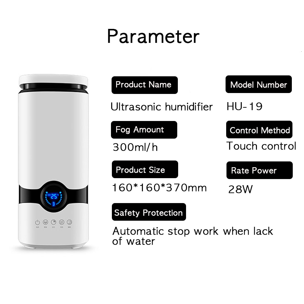 Animore 4L Luchtbevochtiger Top Vullen Etherische ... – Grandado