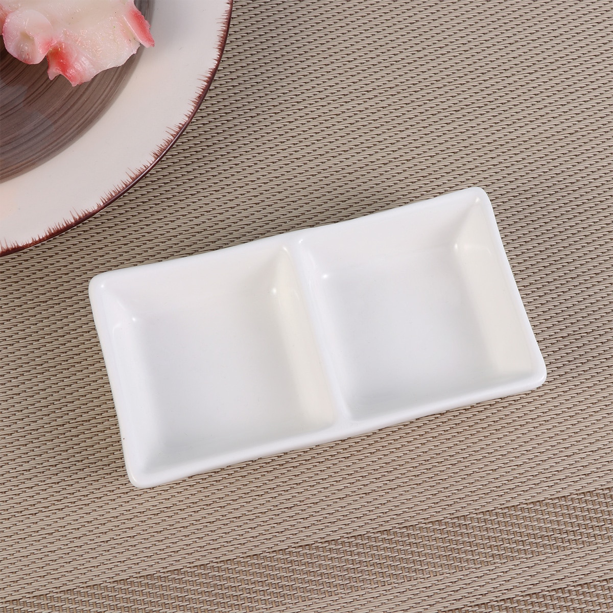 5 Inch Pure White Ceramic Appetizer Serving Tray 2... – Grandado
