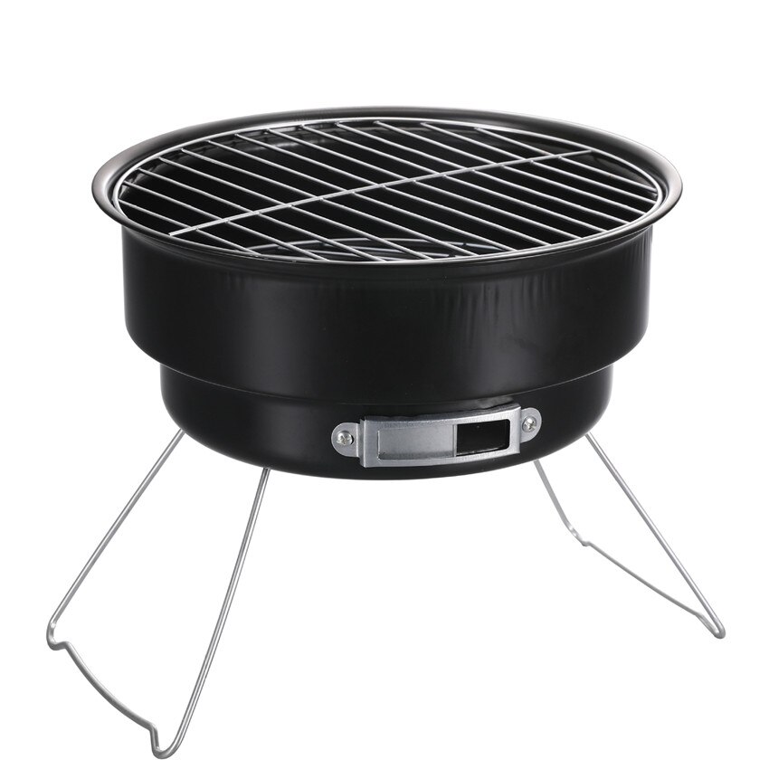 Round Stainless Steel Charcoal BBQ Grills Meats Ba... – Vicedeal
