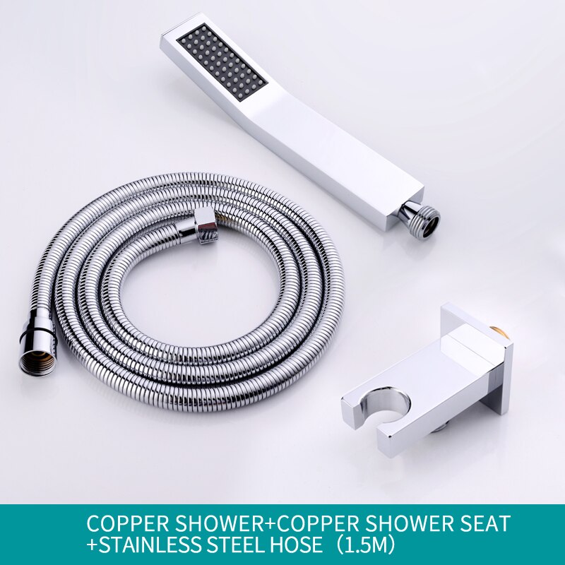 Slim Handheld Shower Head Wall Mounted Connector B... – Grandado