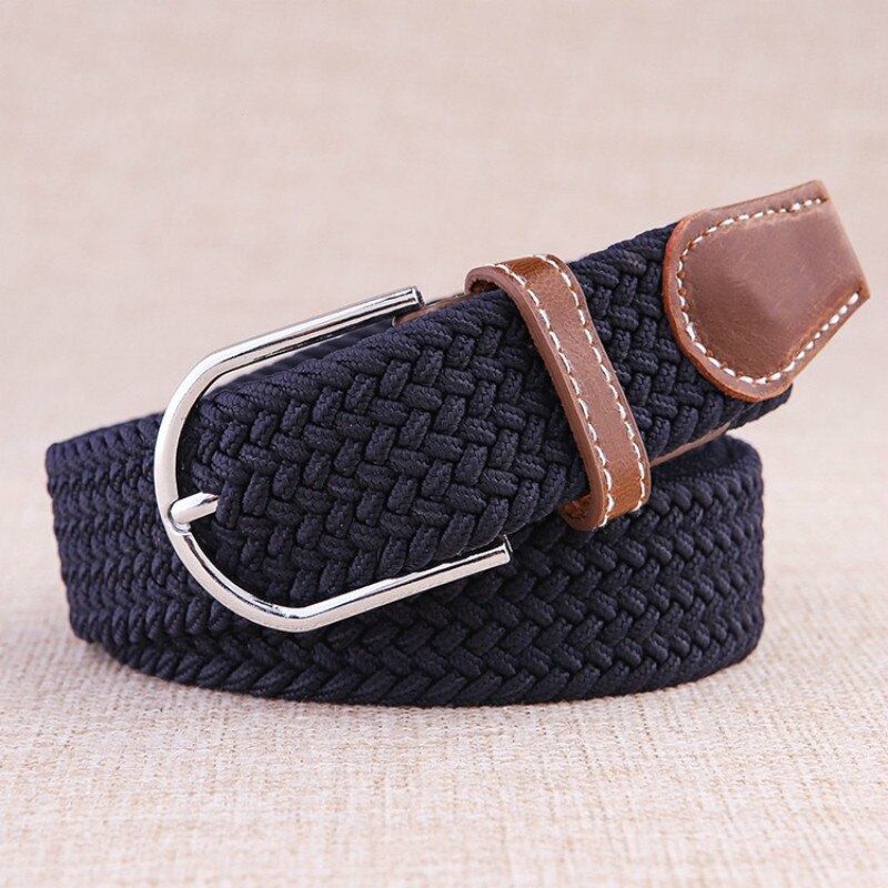 Fashionable Elastic Canvas Belts for Women Knitted... – Vicedeal