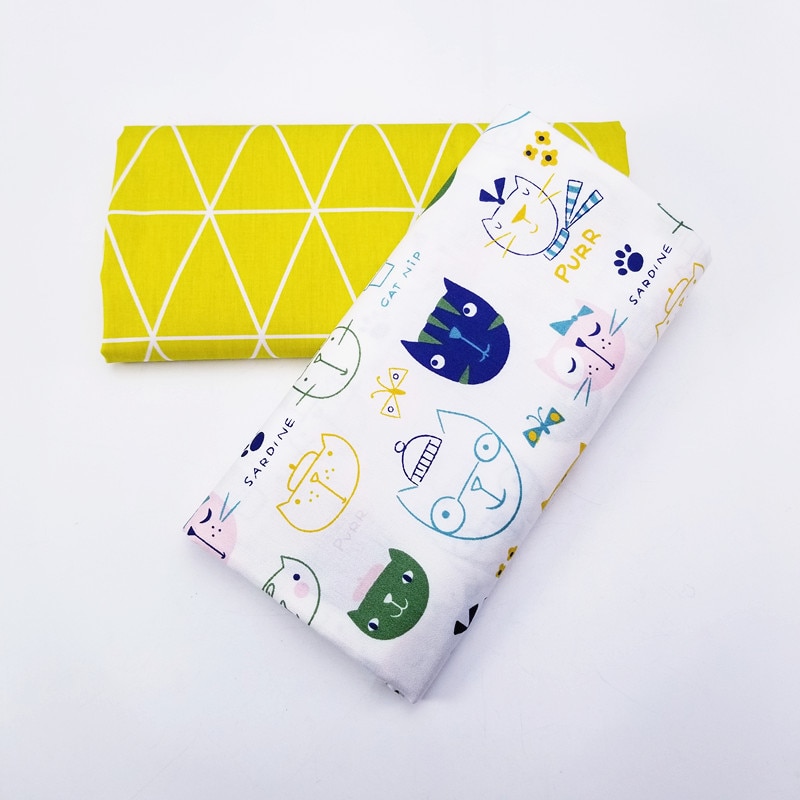 Childish Style Cute Printing Cotton Twill Fabric D... – Grandado