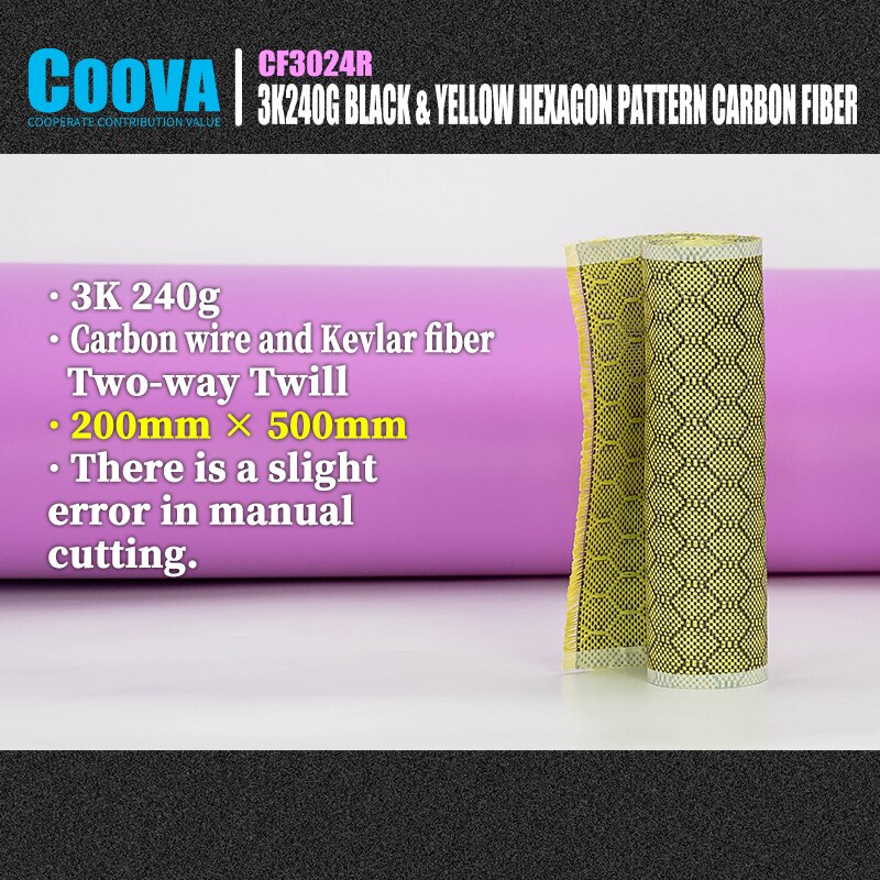 F212 COOVA 3K Yellow & Carbon Fiber Cloth Hone... – Grandado