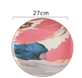 Nordic Style Plate Painted Ceramic Dinner Plate Cl... – Vicedeal