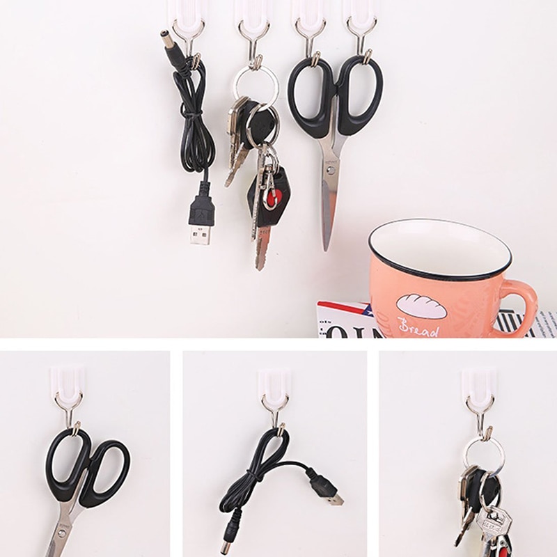 6pcs Adhesive Traceless Strong Hook Wall Mounted T... – Grandado