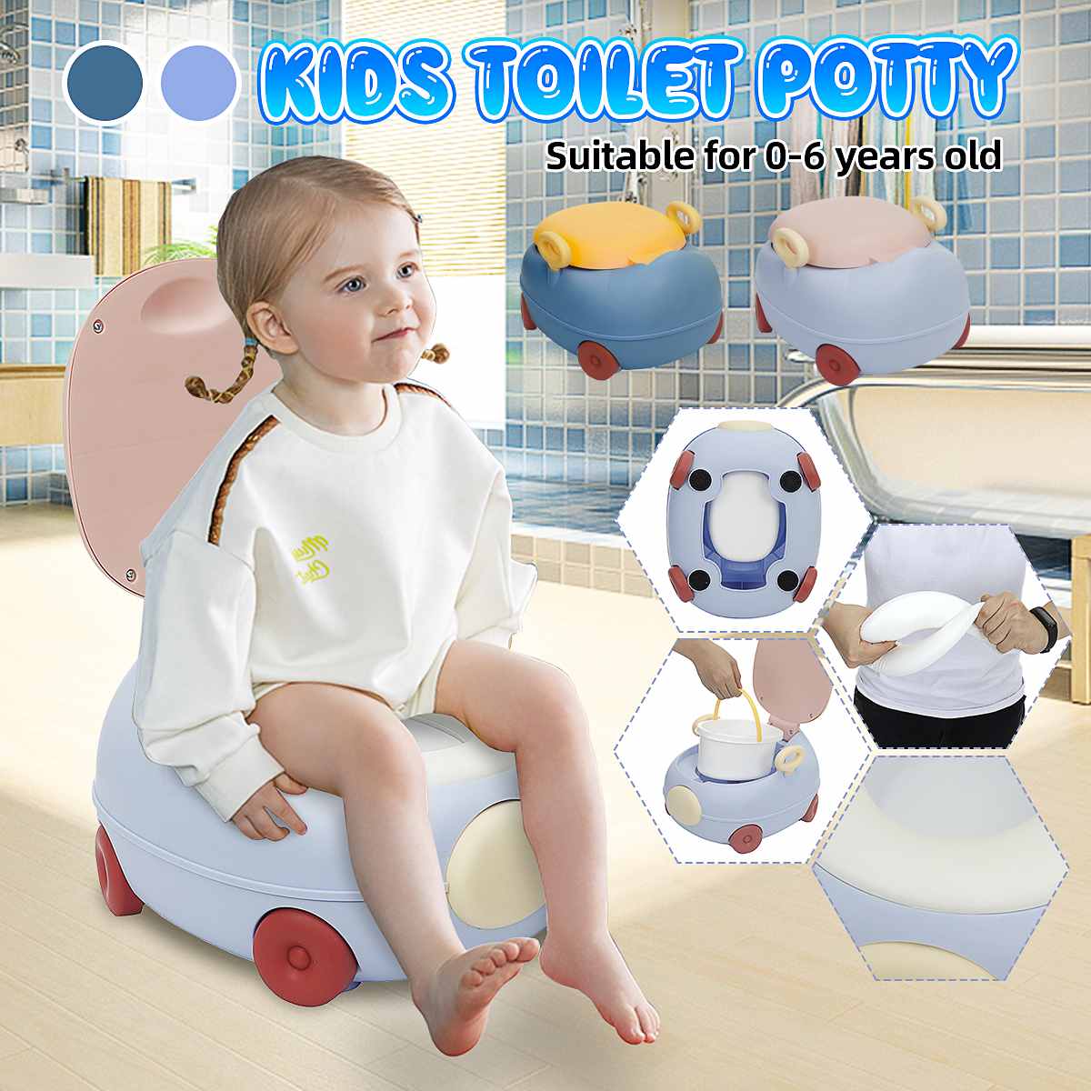 Portable Potty Portable Baby Toilet Potty Training... – Grandado