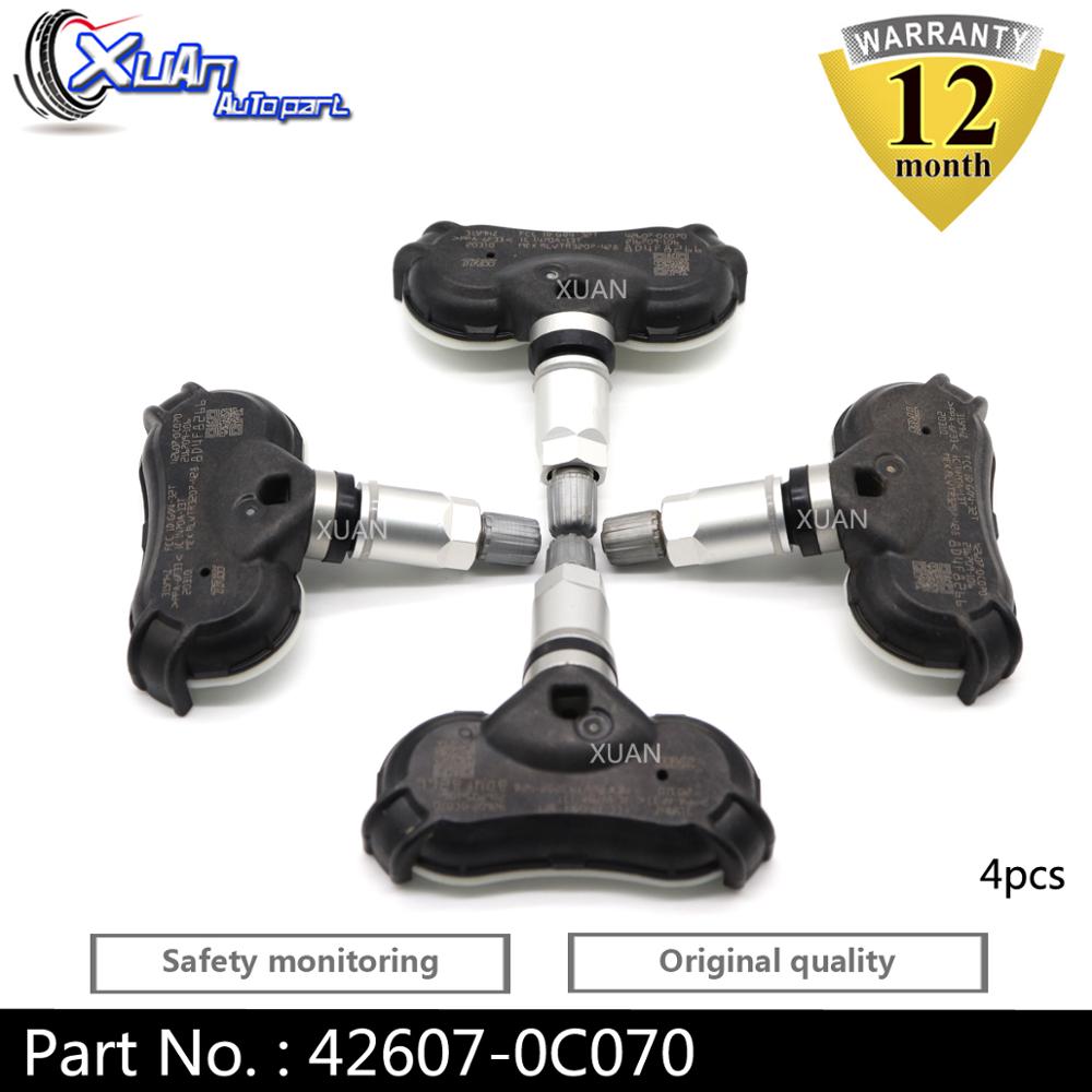 XUAN 4 STUKS Bandenspanning Monitor Sensor TPMS 42... – Grandado