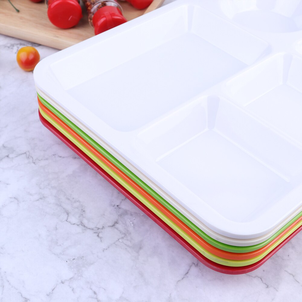 Plastic Separating Dish Divided Compartments Plate... – Grandado