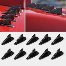 10*Universal Stylish EVO Style High Black PP Material Roof Shark Fins ...