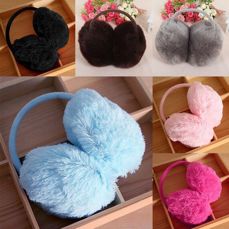 Winter Warm Ear Muffs Girl Fluffy Earmuffs Women P... – Vicedeal