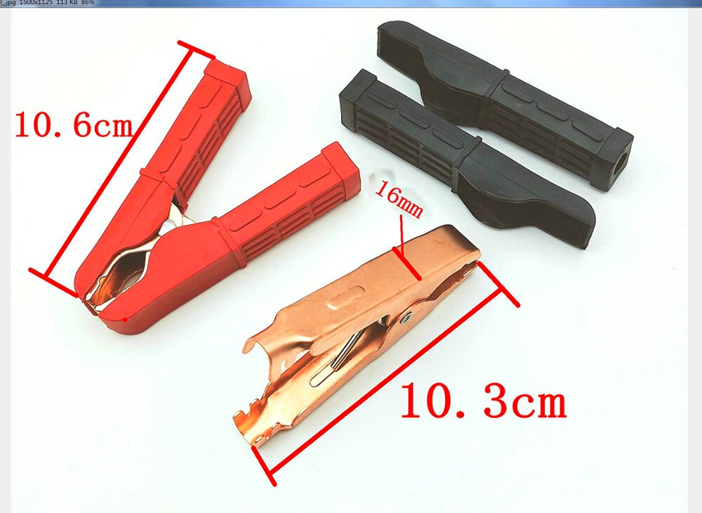 2 PCS 200A CAR BATTERY CLIP ALLIGATOR CLIP Test Cl... – Grandado