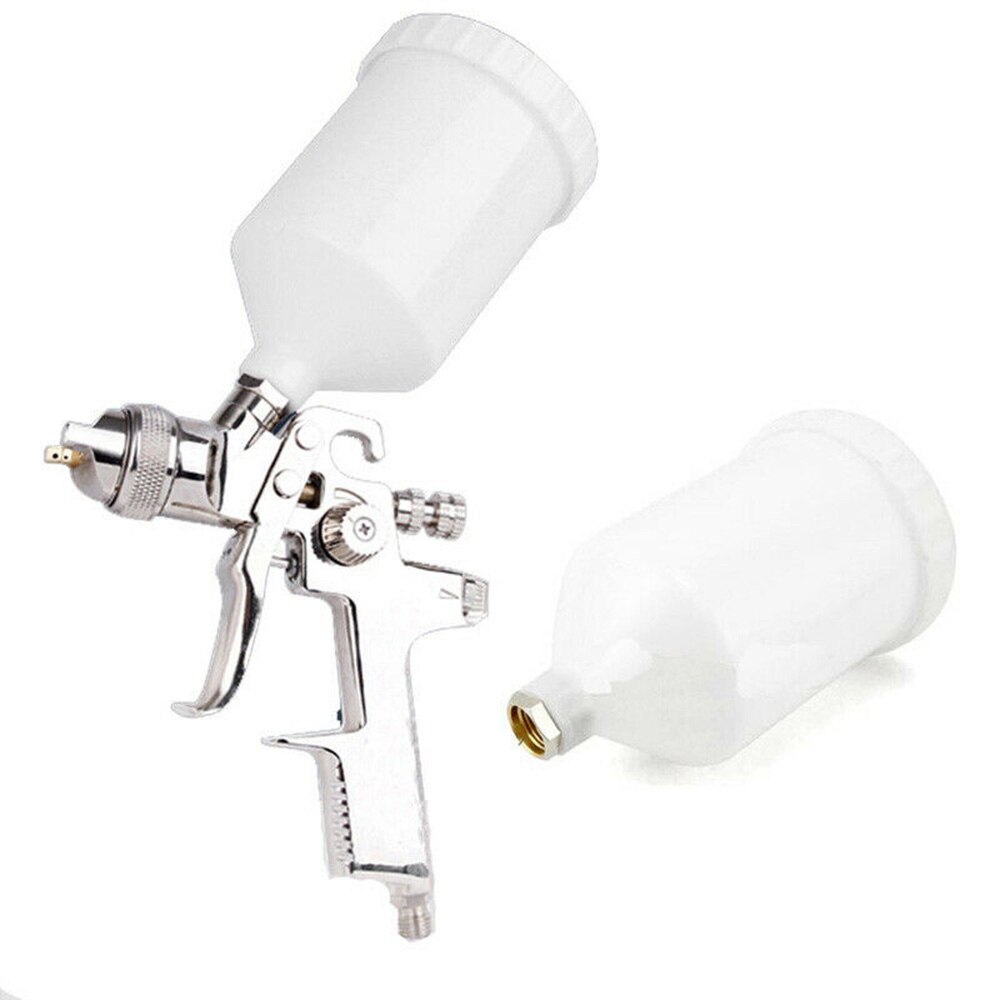 1 Pc Witte Plastic Top Spuitpistool 600Ml Verf Cup... – Vicedeal