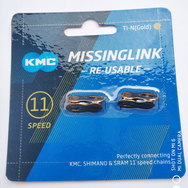 KMC Ketting magische gesp 11 speed zilver goud KMC... – Grandado