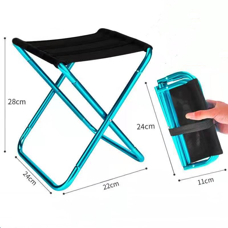 Foldable small stool camping chair portable outdoo... – Vicedeal