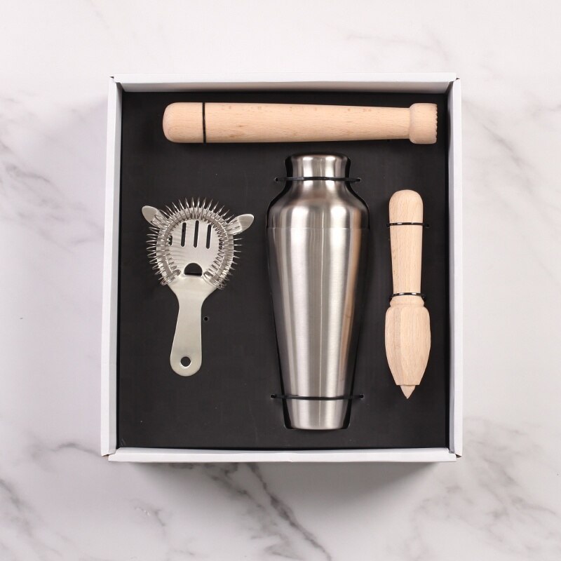 4pcs bar cocktail bartender mixer kit home wine ac... – Grandado