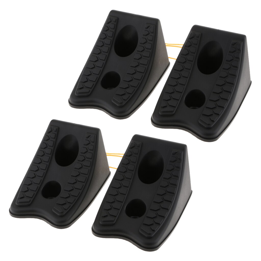 4 X Rubber Gland Wedge Trailer Wedges Wheel Chocks... – Vicedeal