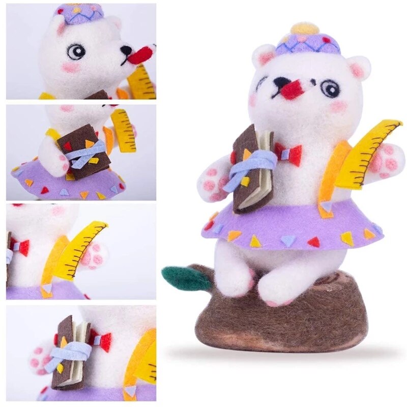 LMDZ Colorful Wool Felt Needle Felting Craft Fabri... – Grandado