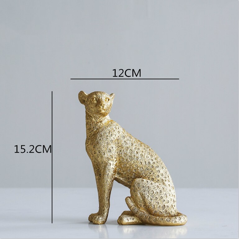 Nordic Gold Resin Simulated animal Crafts ornament... – Grandado