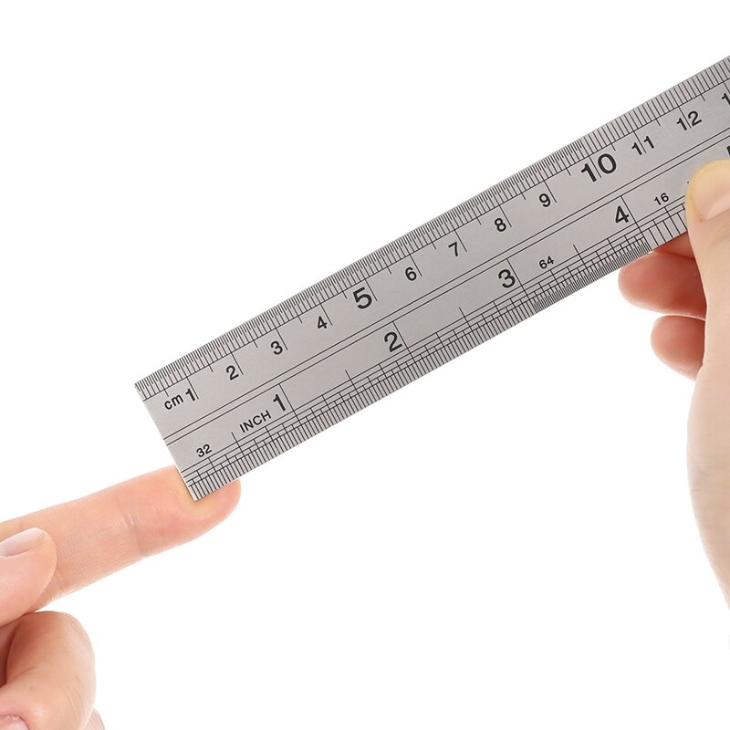 3Pcs Steel Ruler Drawing Tool Accessory 15/20/30cm... – Grandado