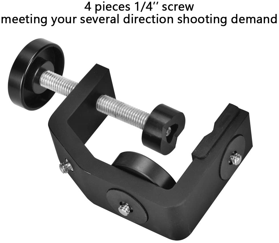 C Clamp with 1/4" Screw Adjustable Camera Mou... – Grandado