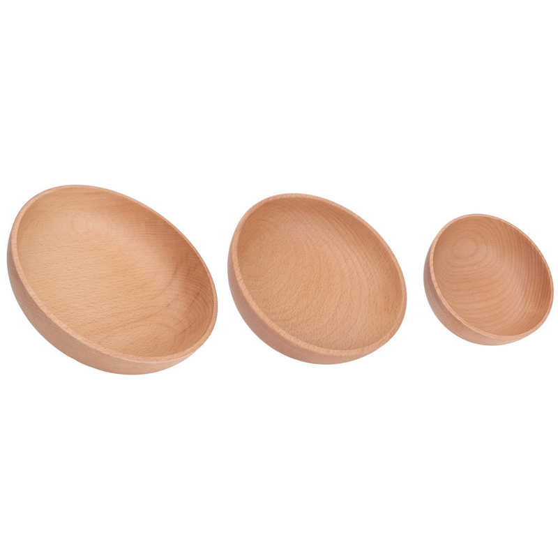 Round Wooden Bowl Ligneous Crafts Serving Bowl Ser... – Grandado