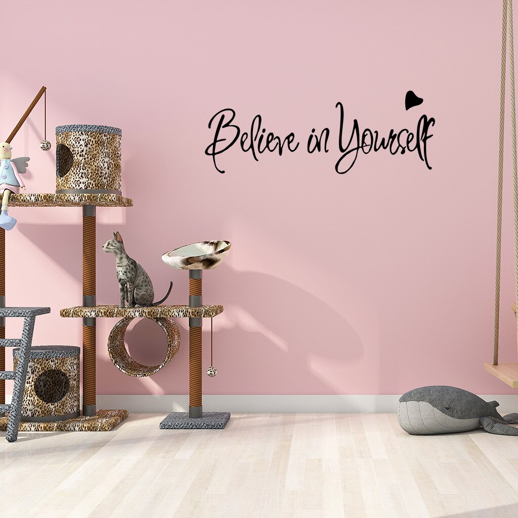 Wall Decals Believe In Yourself Letter Wall Sticke... – Grandado