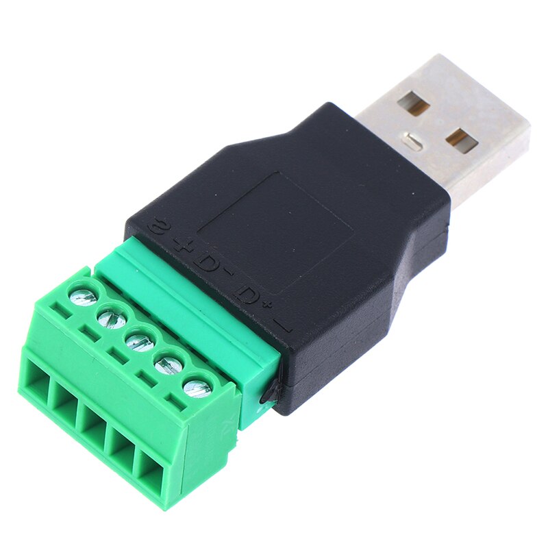 USB 2.0 Type A Male To 5P Screw W/ Shield Terminal... – Grandado