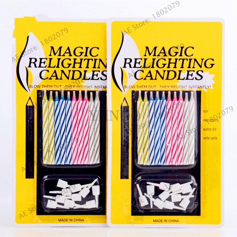 10pcs/pack birthday candle can't blowing out birth... – Grandado