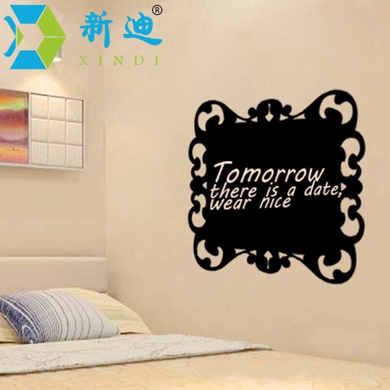 Vintage PVC Sticker Children's Room Blackboard... – Grandado