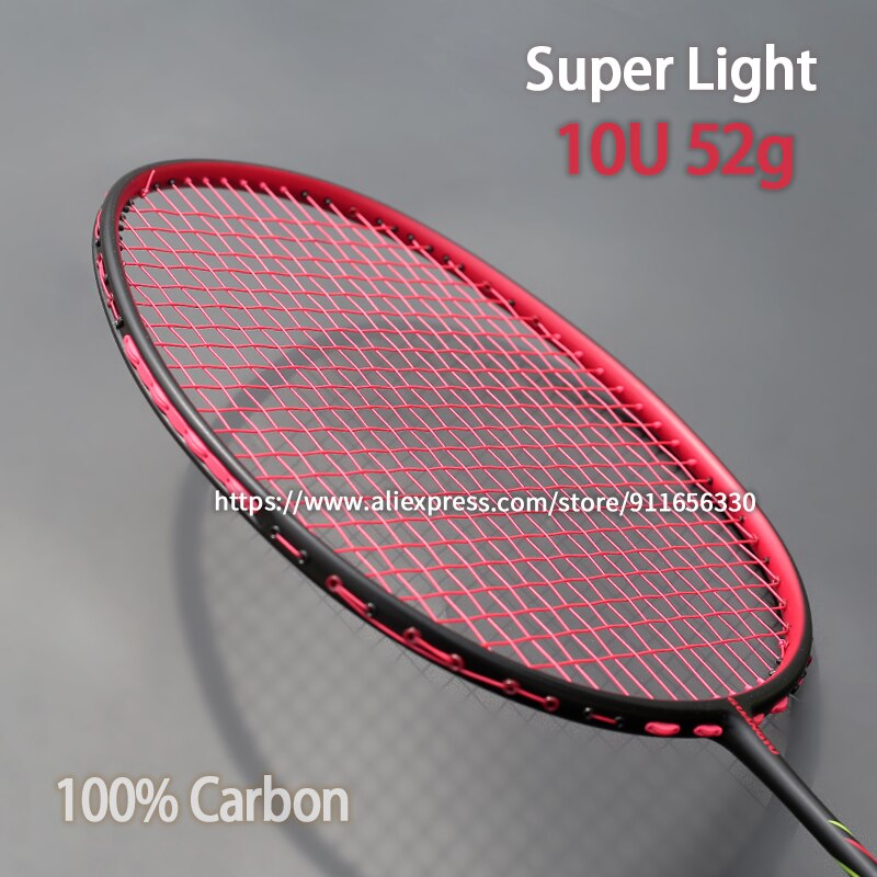 Professionele Ultralight 10U 52G 100% Badminton Ra... – Grandado