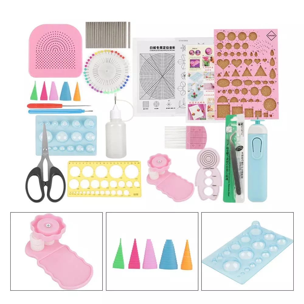 24Pc/set DIY Quilling Paper Tools Kit Sets Art Craft Decoration ...