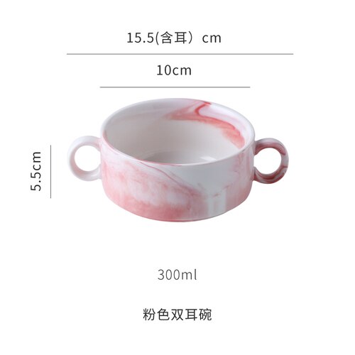 Ceramic Breakfast Bowl with Ear Soup Bowl, Porridg... – Vicedeal