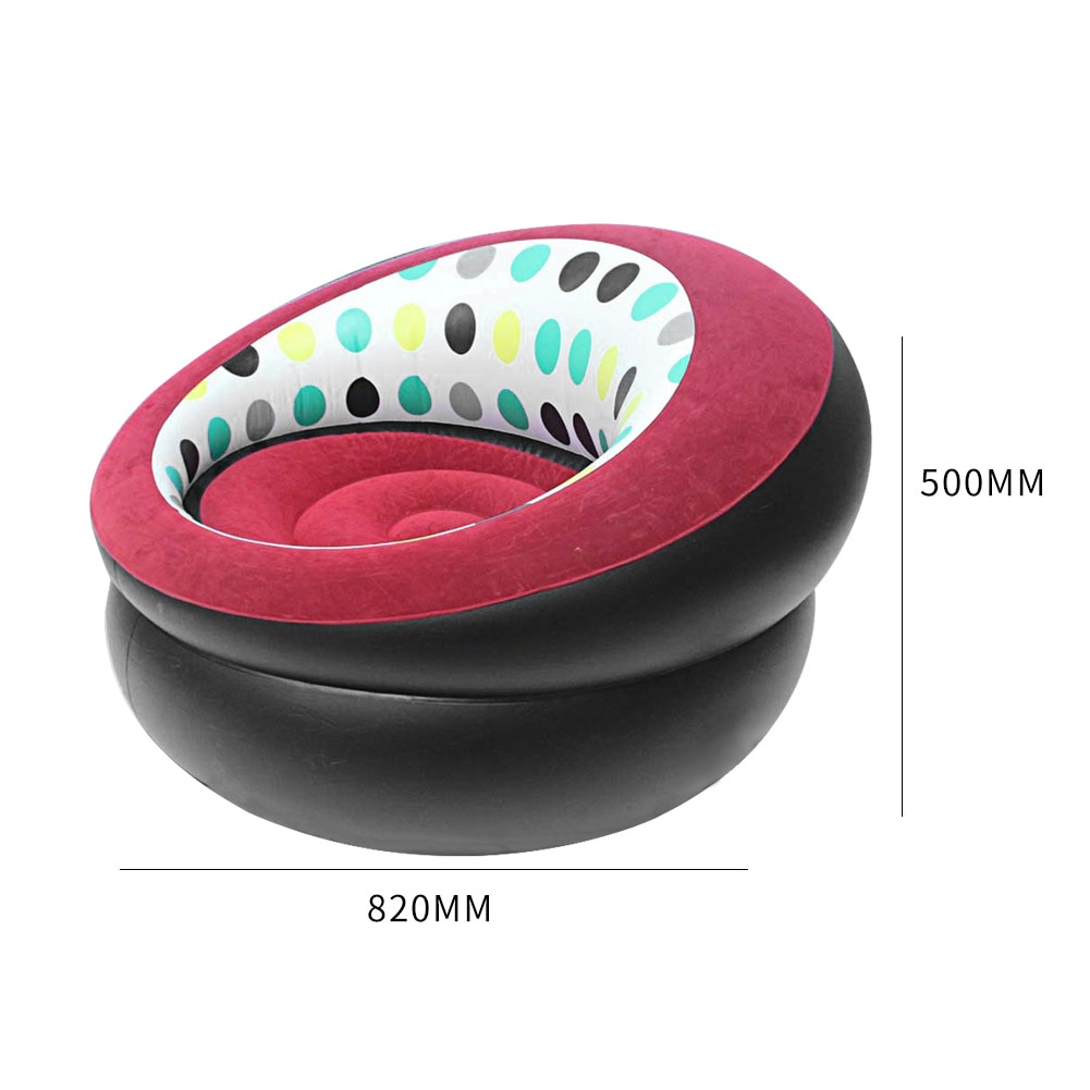 Sofá inflable floculante perezoso, sofá inflable p... – Grandado