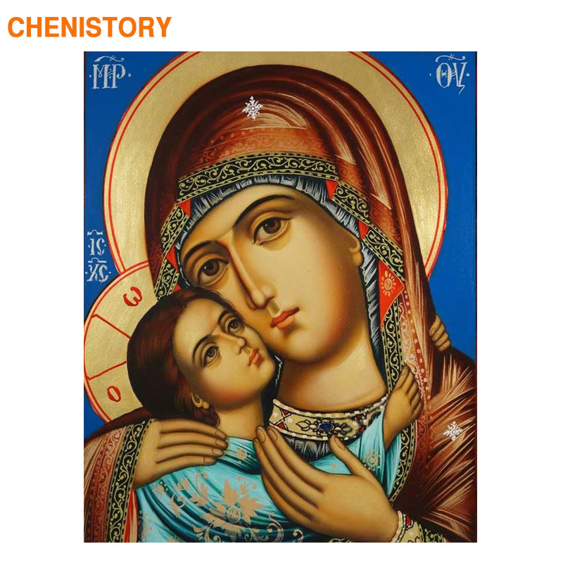 CHENISTORY Frame Religion Diy Painting By Numbers ... – Grandado