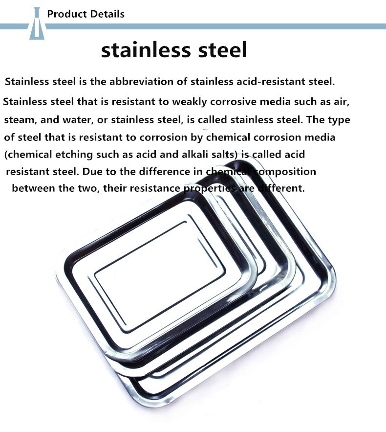 Newlezhen Stainless Steel Tray Small Teaching Lab ... – Grandado
