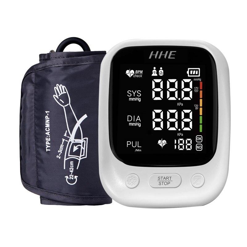 HHE LED Display Arm Blood Pressure Monitor Tonomet... – Grandado