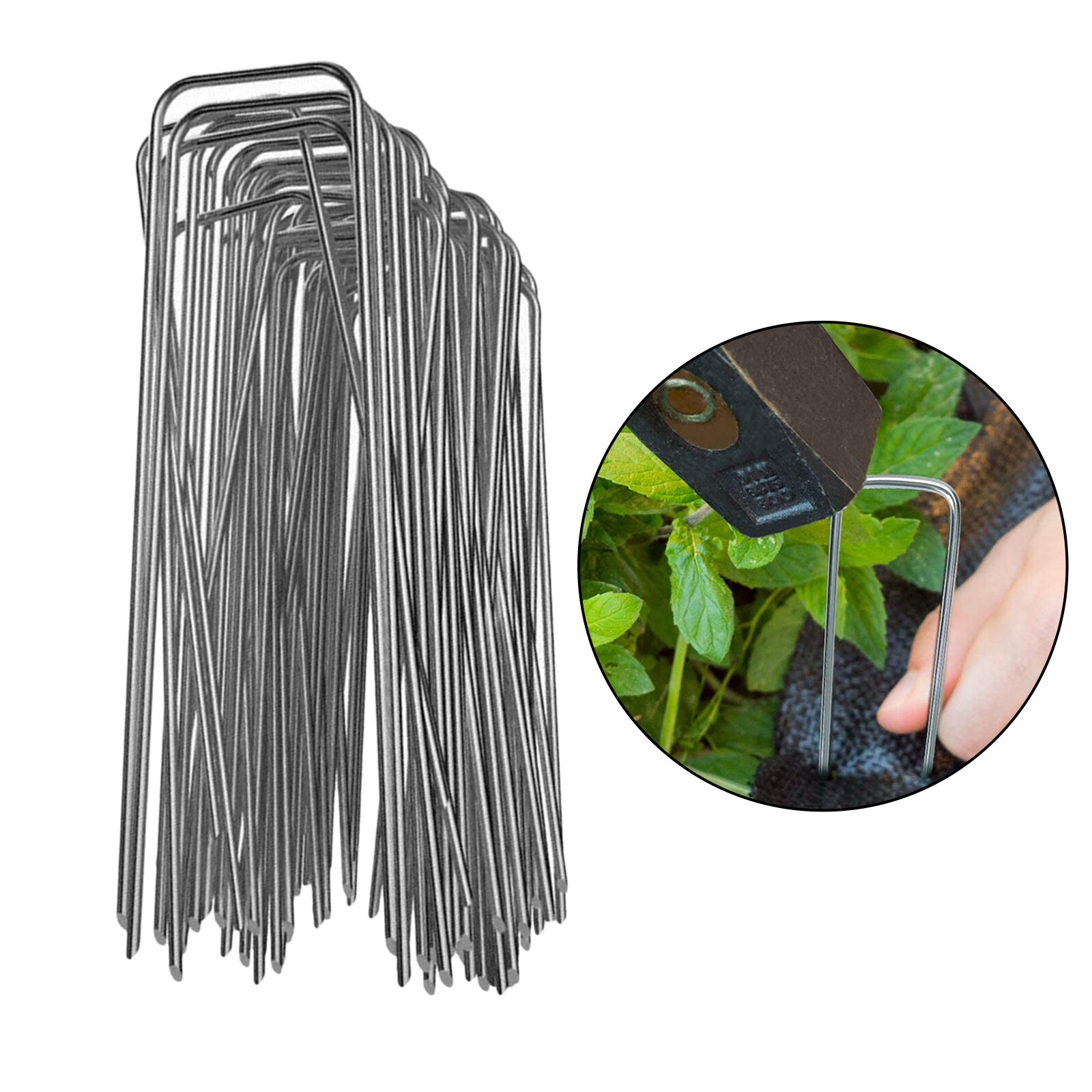 50pcs/Set Metal Ground Garden Membrane Pins Fabric... – Vicedeal