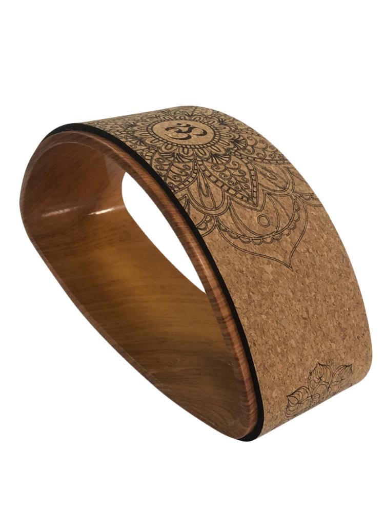 Yoga Wheel Bent Back Stretch Natural Cork Yoga Aux... – Grandado