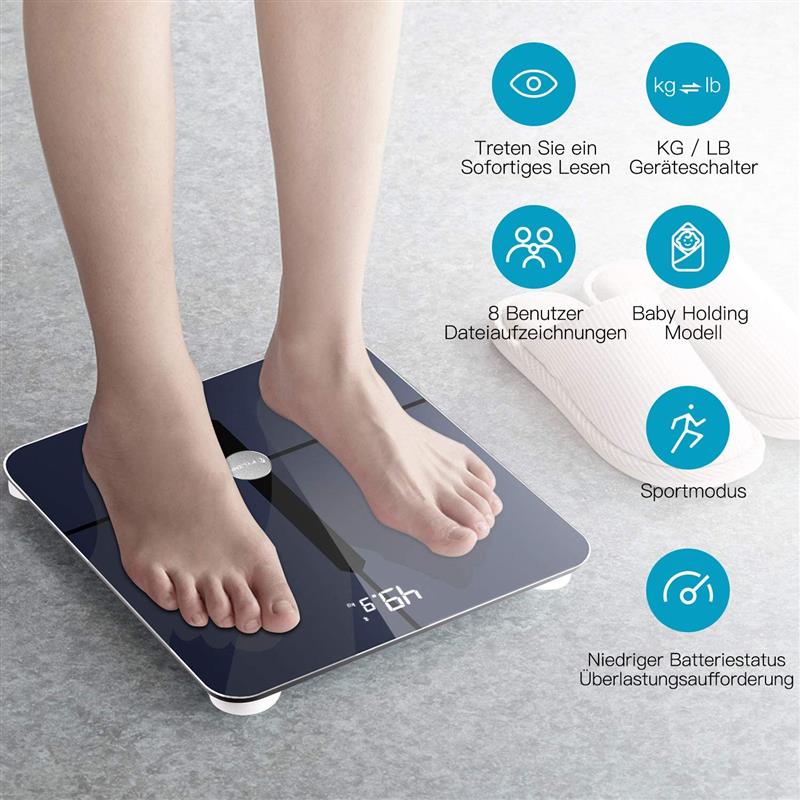 Bluetooth Body Fat Weight Digital Personal Weight ... – Vicedeal