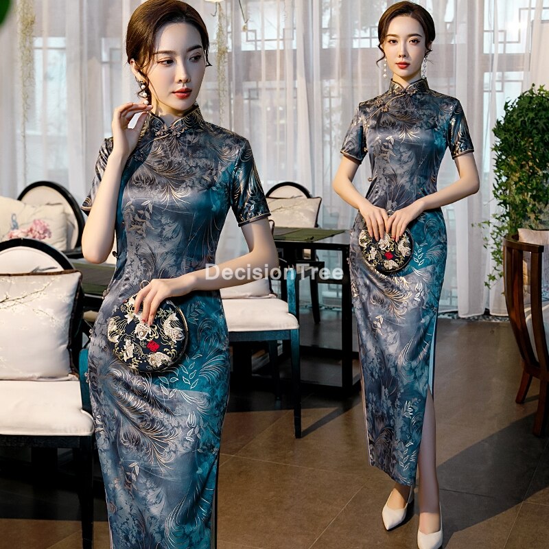 Chinese Jurk Voor Vrouwen Elegante Chinese Jurk Tr... – Grandado