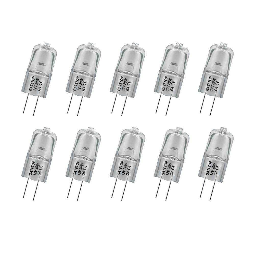 10pcs/Lot Size Halogen Lamp G4 12V 20W Interior De... – Grandado