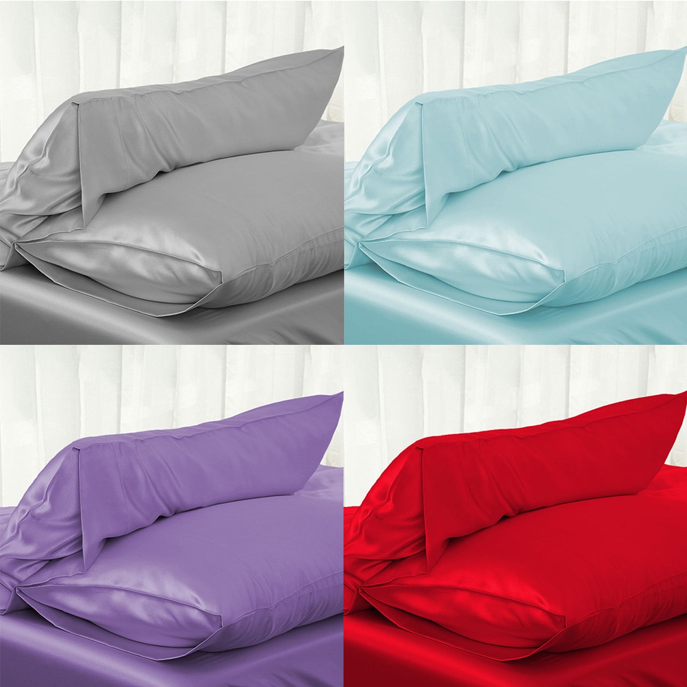 Emulation Silk Satin Pillowcase Luxury Pillowcase ... – Grandado