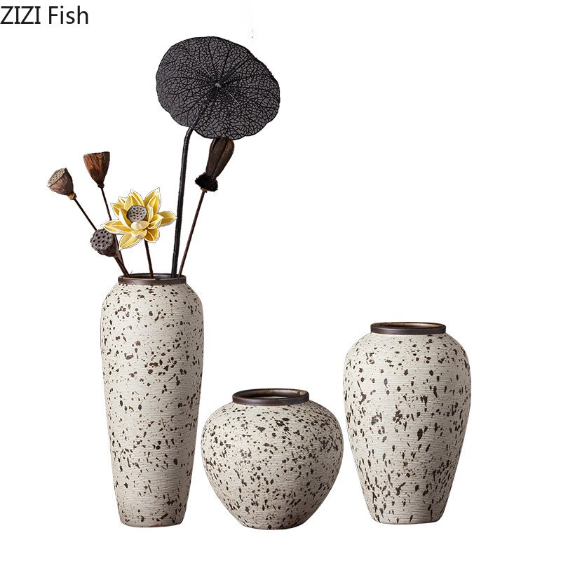 Classic Ceramics Vases Floor Vase Mottled Texture ... – Grandado