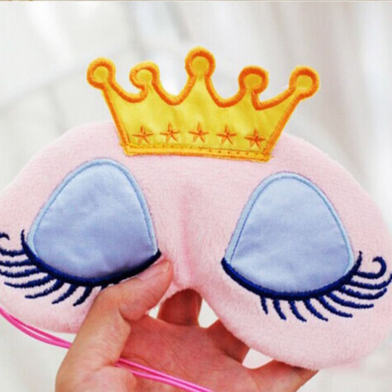 Crown Blindfold Cute Princess Long Eyelashes Sleep... – Grandado