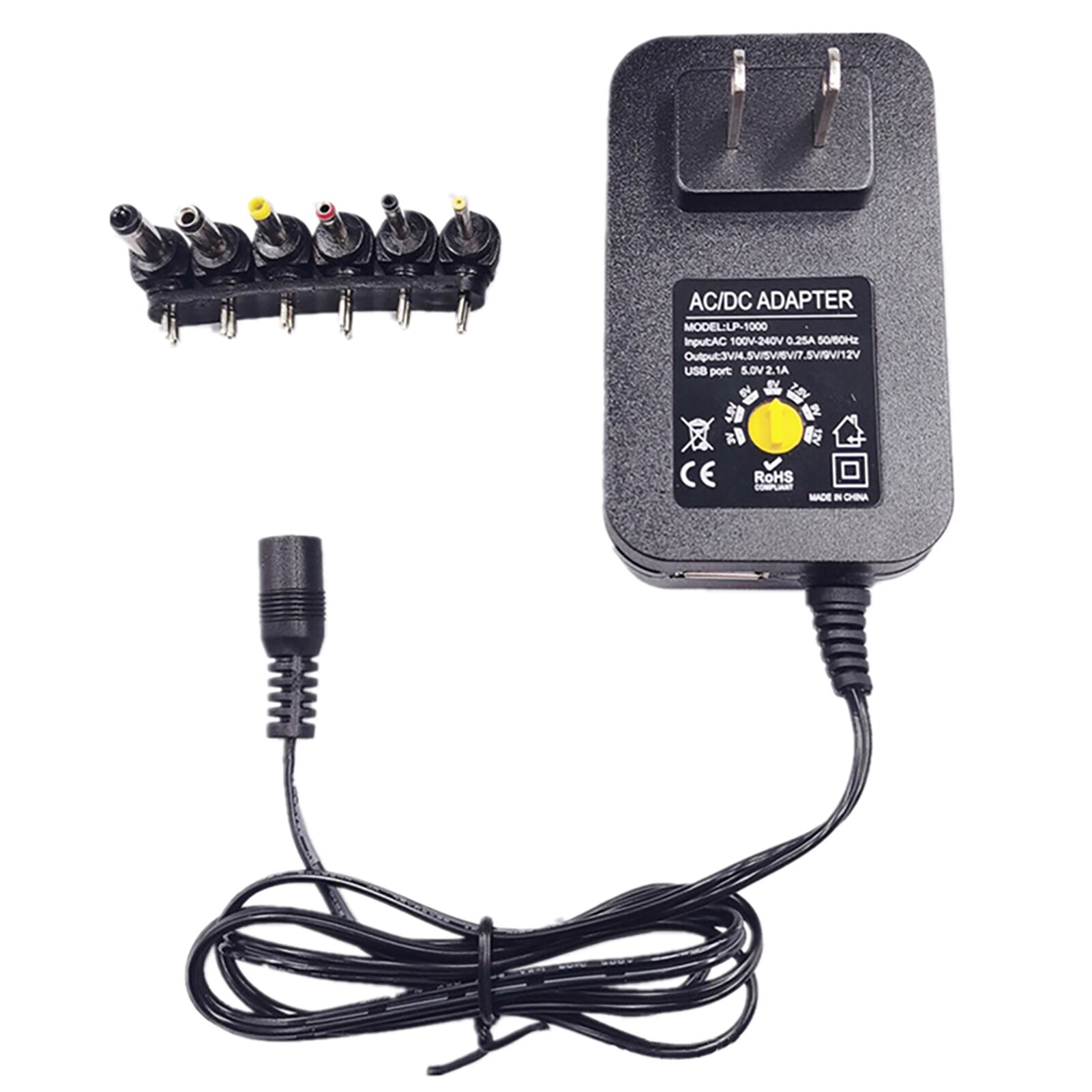 Home Wall 3V 4.5V 5V 6V 7.5V 9V 12V Adjustable Sup... – Grandado