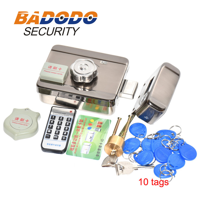 Electric door RFID lock motor drive lock for video... – Grandado